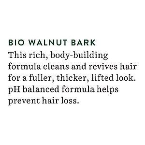Biotique Walnut Bark Volumizing Shampoo For Fine & Thinning Hair 190 ml/ 6.42 Oz. I Makes Hair Healthy, Silky, Shiny And Pure Natural Black I Musk Root Soap Nut And Black Malya Flowers