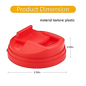 Soda Can Lid Covers 4 Pack, Can Covers for Soda Cola Can Lid Covers Round Protector, Reusable Pop Can Plastic Lid Fit Standard Soda Drink Beer Juice Beverages Cans Storage 2.4 Inch