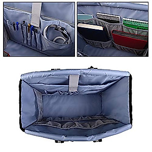 Trunab Utility Tote Bag for Teacher Nurse Bag and Tote for Work for Women with 15.6” Laptop Sleeve, Multiple Pockets, for Office, Business, Hospice Visit, Home Health Care, Craft