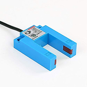 Taidacent E3S-GS30E4 U-type Photoelectric Switch Groove Type Photoelectric Switch for Elevator Door Switch Slot Type Photoelectric Sensor Switch (NPN normally open + normally closed)