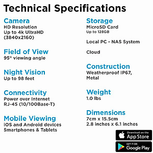 HIKVISION Outdoor DS-2CD2083G0-I 8.0MP 4K UltraHD Exir Bullet Camera IR, 4.0mm, IP67-Weatherproof
