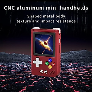 RG Nano Handheld Game Console 1.54 Inch IPS Screen Linux System Retro Video Games Consoles Portable Pocket Video Player 5000+ Games 64G (Magenta)