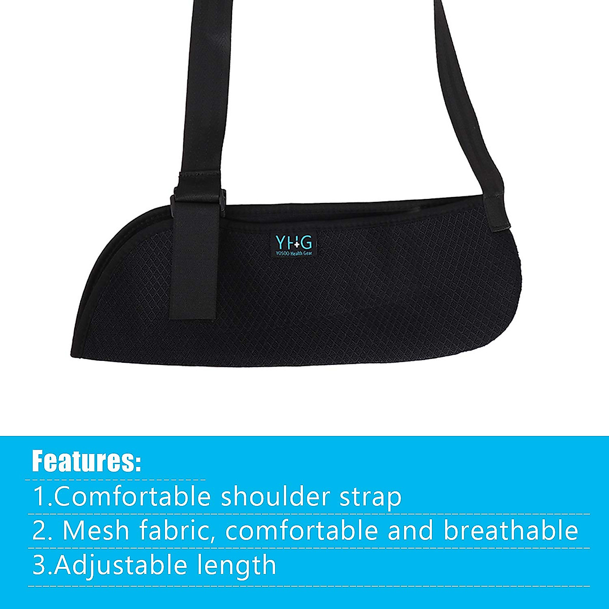 Pediatric Shoulder Immobilizer, Children's Arm Sling Kids Arm Sling Shoulder Support Arm Sling Stabilizer for Arm Sling with Children's Strap Broken Arm Elbow Wrist Support and