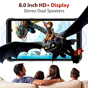 Ulefone Armor Pad Rugged Tablet(WiFi+Cellular), 7650mAh, 8 Inch IP69K Waterproof Tablet, Octa Core 4GB + 64GB Android 12, Dual Speakers Dual 4G, uSmart Expansion Connector, 13MP + 5MP, BT5.2/GPS/NFC