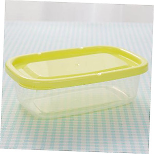 UPKOCH Stackable Mini Plastic Crisper Rectangular Food Containers 200ml Sealed Boxes Microwave Safe for Lunch Travel Color