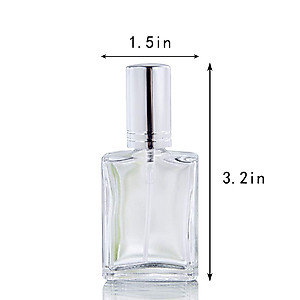 YU FENG 12pcs Refillable Glass Atomizer Spray Bottles with Funnels Pipettes Dispenser for Perfume,Fragrance,Lotion,Essential Oil
