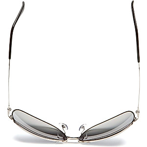 Ray-Ban RB3267 Metal Aviator Sunglasses, Silver/Gray Gradient, 64 mm