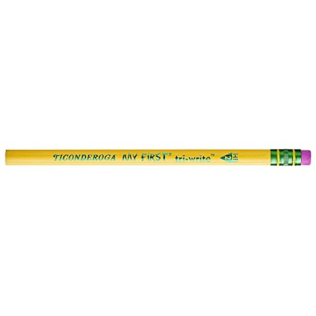 Ticonderoga® Tri-Write Beginners' Pencils With Erasers, #2 Soft, Yellow Barrel, Pack Of 36