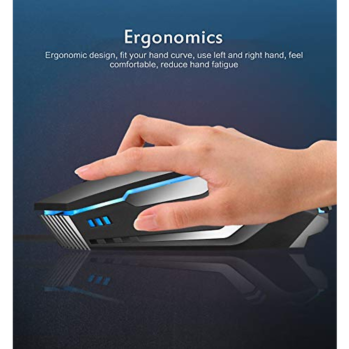 Akin K3 USB Wired Gaming Mouse Notebook Gaming Mouse 7-color RGB RGB Chroma Backlit Competitive Mouse Ergonomic 7 Button Programmable Mouse