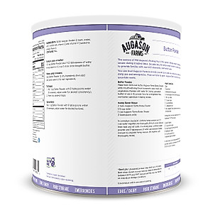 Augason Farms Vegetable Stew Blend 2 lbs 0.5 oz No. 10 Can & Butter Powder 2 lbs 4 oz No. 10 Can