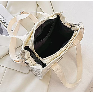 Tote Bag Women Cute Hobo Bag Satchel Bag Shoulder Bag Crossbody Bags Phone Purse Corduroy Small Tote Handbag 2023