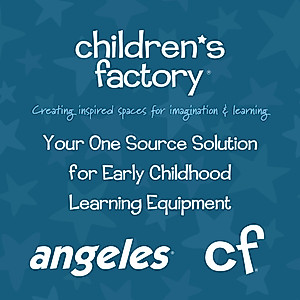 Children's Factory 2" Tough Duty Folding Blue Rest-Mat-, Classroom-Nap-Mats-for Preschools & Daycares, Foam-Napping-Floor-Mat-for Kids & Toddlers