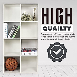 Juggernaut Storage 8-Cube Storage Organizer, White