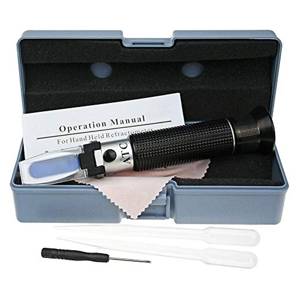 Salinity Refractometer for Seawater and Marine Fishkeeping Aquarium 0-100 PPT with Automatic Temperature Compensation
