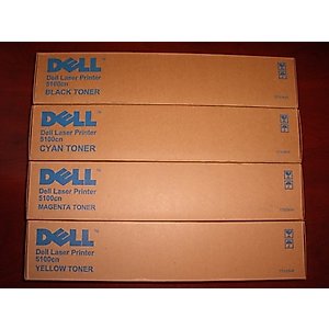 Genuine Dell 5100cn Toner Set (BK/C/M/Y)