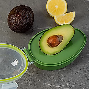 Avocado Storage, Avocado Saver Holder Reusable Food Crisper Storage Box Fruit Fresh Container Fruit Keeper Avocado Keeper Storage Container Kitchen Accessories