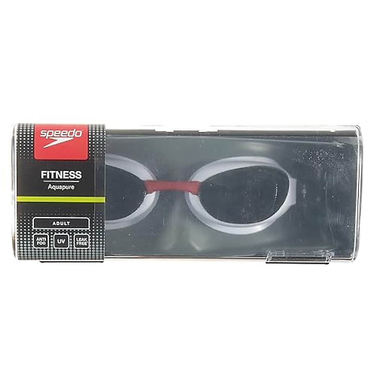 Speedo Adult Aquapure Goggle - Red/smoke