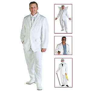 Plus Size White Suit Costume for Men - 3X