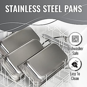 Alpha Living 3x2.5 QT Food Warmers for Parties Buffet Servers and Warmers – Premium Catering Supplies Buffet Display – Stainless Steel Electric Food Warmers with Temperature Control