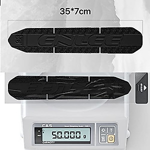 ENLEE Mountain Bike Down Tube Frame Protector, 3M MTB Bicycle Frame Guard - Protect The Bike from Collision and Scratch (Black 2)