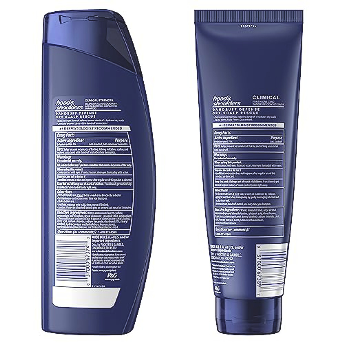 Head & Shoulders Anti-Dandruff Shampoo and Conditioner Set, Clinical Strength, Dry Scalp Rescue with Manuka Honey, 13.5 Fl Oz and 9.1 Fl Oz (Pack of 2)