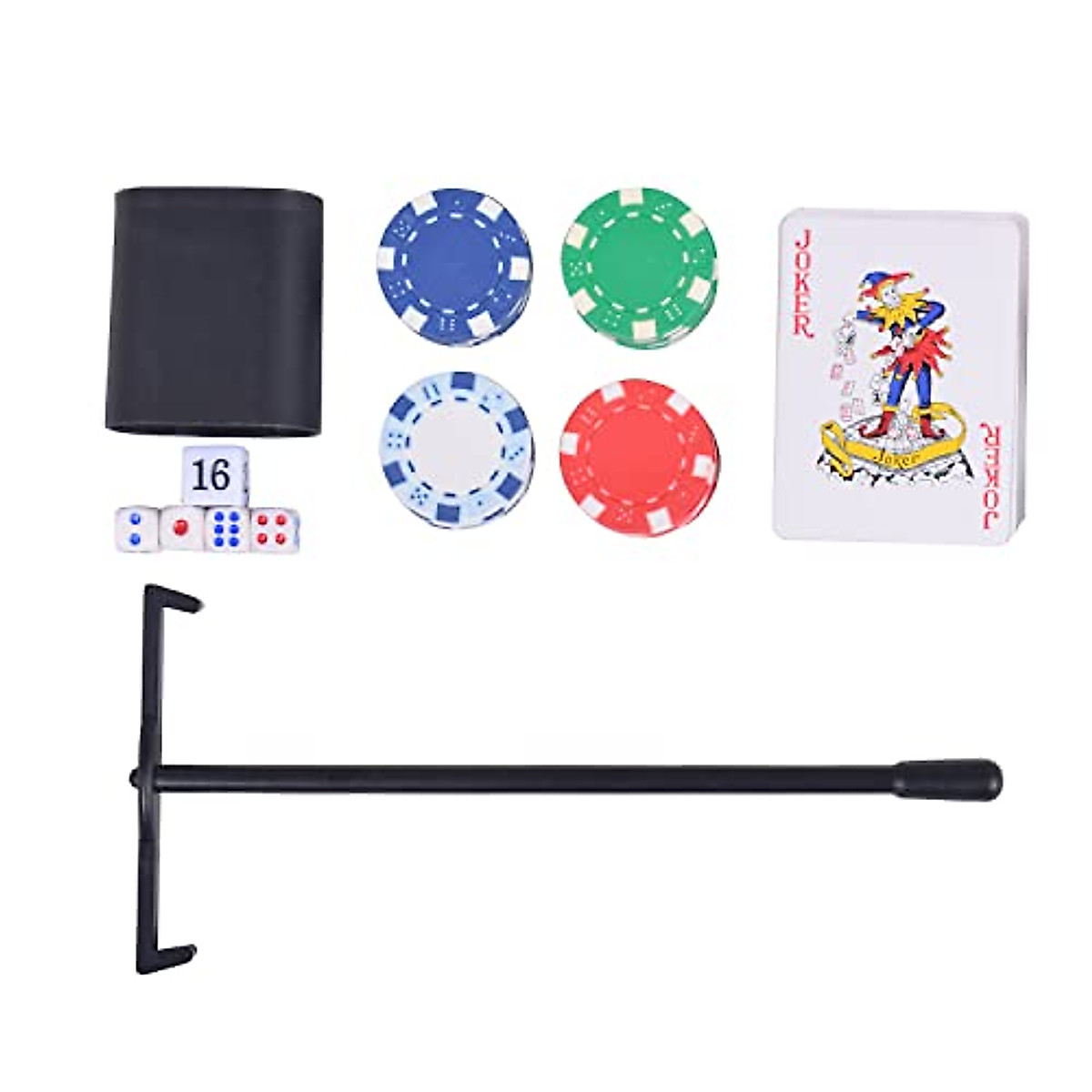 Hathaway No Limit 3-in-1 Portable Casino Tabletop, Black/Green