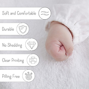 Custom Name Personalized Baby Blankets - Sloth Design for Kids - Soft 50"x60" Throw Blanket