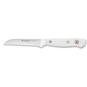 WÜSTHOF Gourmet White 3" Serrated Paring Knife