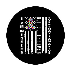Dissociative Identity Disorder DID MPD Awareness US Flag PopSockets Swappable PopGrip