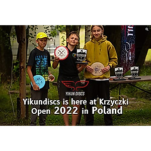 Yikun PDGA Approved Mid Range Disc Golf 165-175g|Overstable Mid-Range Discs Golf for Outdoor Games and Competition[Dics Shade Color May Vary]