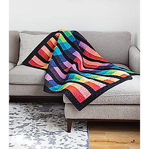 Connecting Threads Rainbow Burst Throw Quilt Sewing Project Kit