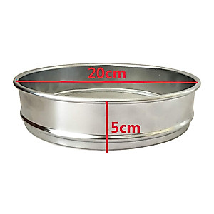 KimLab Economy Test Sieve #60 / 250μm Mesh Size,304 Stainless Steel Wire Cloth, 8" Diameter