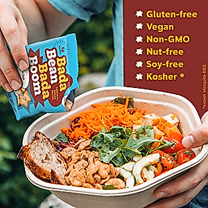 Bada Bean Bada Boom Plant-Based Protein, Gluten Free, Vegan, Crunchy Roasted Broad (Fava) Bean Snacks, 110 Calorie Packs, The Classic Box Variety Pack, 1 Ounce (Pack of 24)