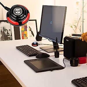 Vetroo Desktop PC Computer Case Power Supply On/Off Reset HDD Push Button with Blue LED Lights 1.6m Extension Cables Reset Switch