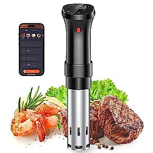 Sous Vide Machines,Joule Sous Vide Cooker 1100W, Wifi Connect App Control with Recipe Ultra-quiet Fast-Heating Immersion Circulator Temperature and Time Digital Display