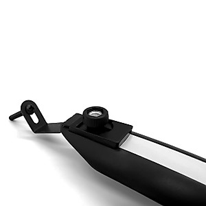 Silfrae Adjustable Standard 26 inch Mountain Bike Splash Guard Bike Fenders Set Front and Rear (Black&Reflective)