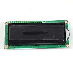 LCD1602A 16x2 White Screen Character Dot Matrix 1602 Blacklight LCD Display Module Black Background Parallel Port