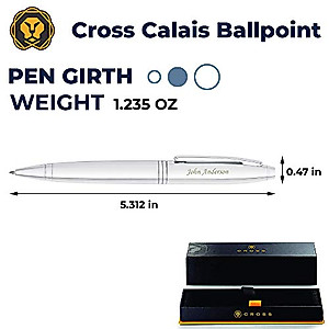 Dayspring Pens Cross Pen | Personalized Graduation Gift Pen - Cross Calais Ballpoint Pen with Grad Emblem on Clip. Engraved/Personalized with name or message in 1 day