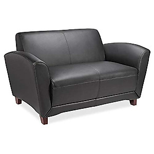 Lorell Reception Loveseat, Black