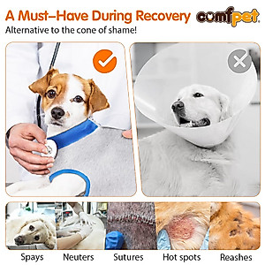 COMFPET Dog Surgery Recovery Suit with Zipper for Male Female, Breathable Dog Onesie for Spay, Neuter, Anti Licking, Skin Conditions, Incontinence, Dog Bodysuit Alternative to Cone E-Collar, Medium
