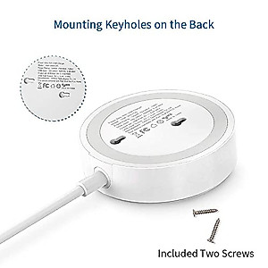 NTONPOWER Flat Plug Power Strip Bundle, 3 Outlets 2 USB Compact Power Strip with 5ft Cord and 15 ft Extra Long Extension Cord, Right Angle Plug for Office, Home, Nightstand, Dorm Essentials