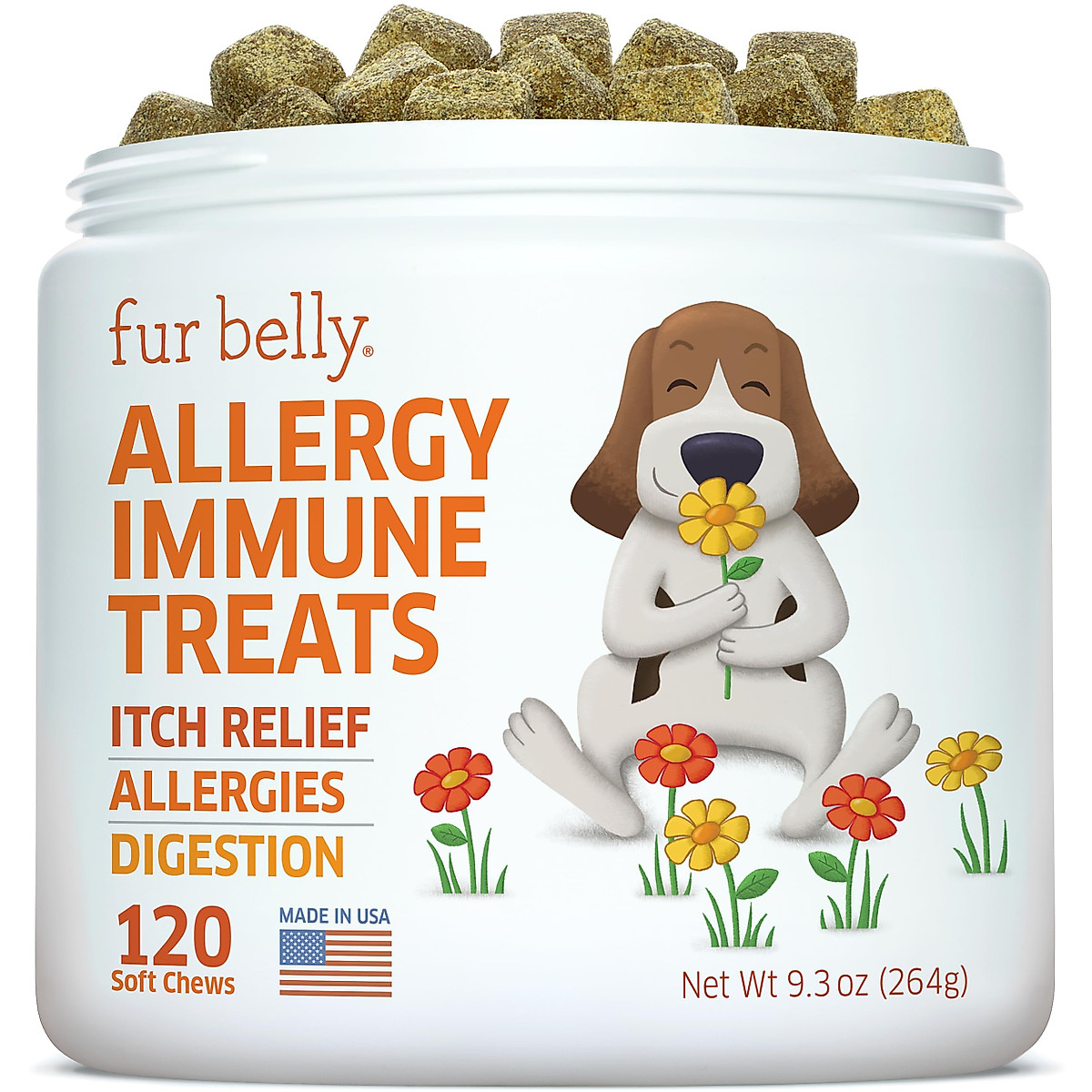 Dog Allergy Relief - Dog Allergy Chews - Itch Relief for Dogs - Anti Itch for Dogs - Dog Itchy Skin - Dog Allergy Support - Treats Hot Spots - Healthy Skin & Coat - Immune Health Supplement - 120 Ct