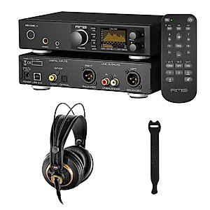 RME ADI-2 DAC FS Ultra-Fidelity PCM/DSD DA Converter with AKG K240 Studio Pro Headphones & 10-Pack Straps Bundle
