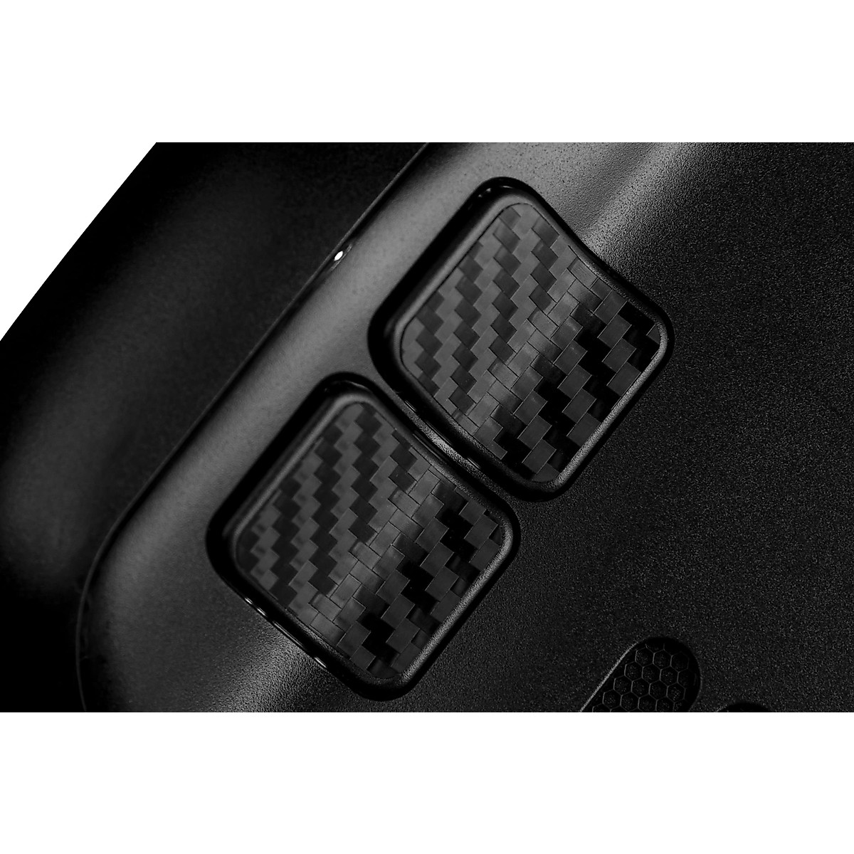 TouchProtect Steam Deck Grip Kit - Front touchpad and back button skin set. Steam Deck accessory bundle. (Carbon Fiber Black)