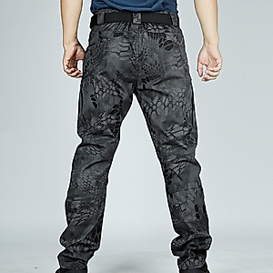 Blczomt Monday Cyber Deals 2023 Men's Tactical Cargo Pants Camouflage Stretch Outdoor Military Assault Pants Water Resistant Combat Pants Cargo Pants Men