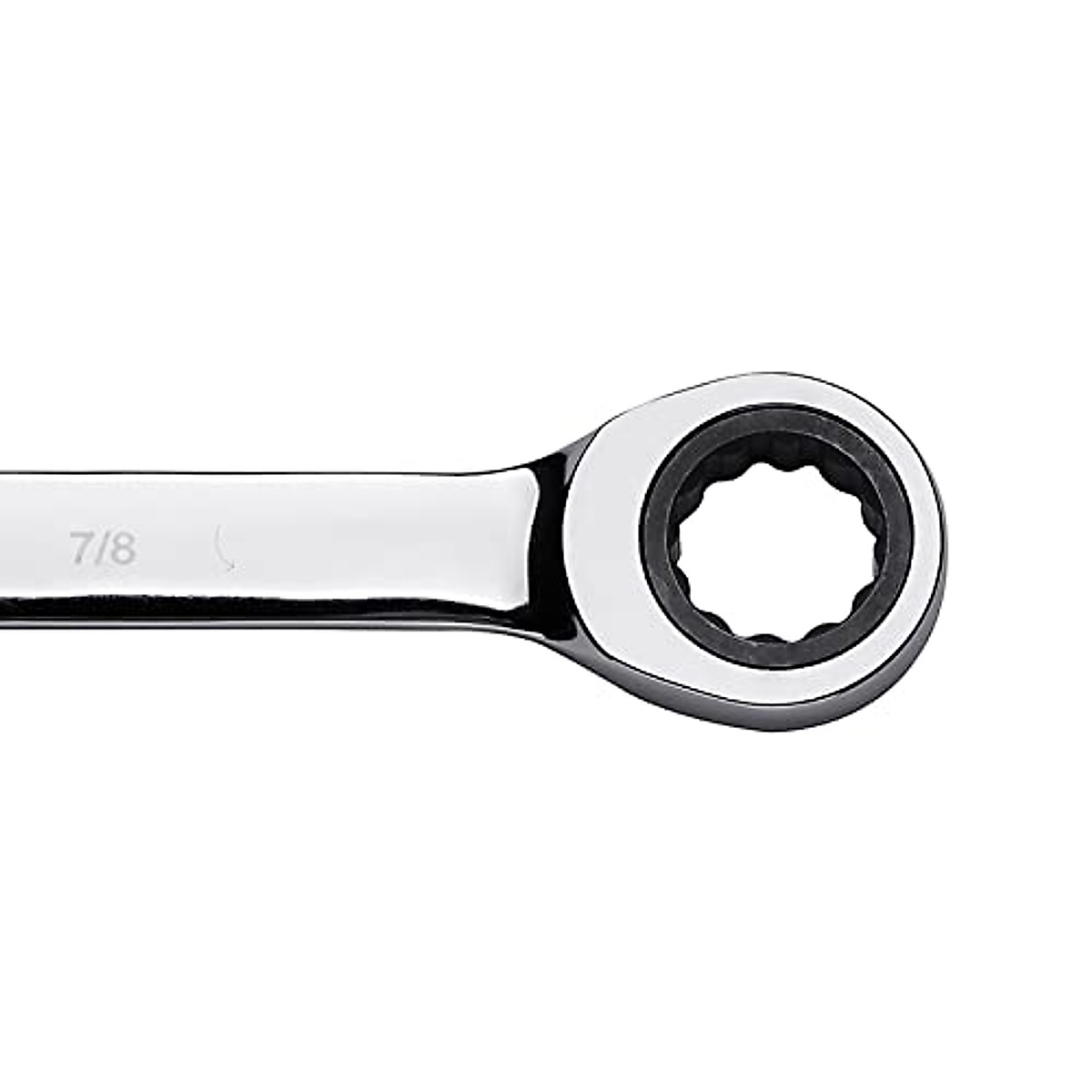 MAXPOWER 10PCS Ratcheting Combination Wrench Set, Professional Open and Box End Gear Spanners with Mirror Finish, Made with Forged and Heat-Treated Cr-V Steel, Include Roll-up Storage Pouch, SAE