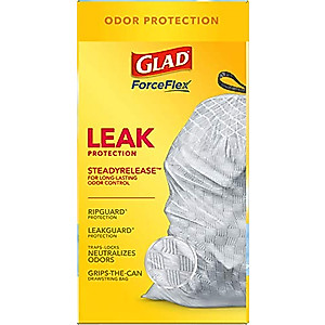 Glad OdorShield Drawstring Tall Kitchen Trash Bags - Fresh Clean - 13 Gallon - 80 Count