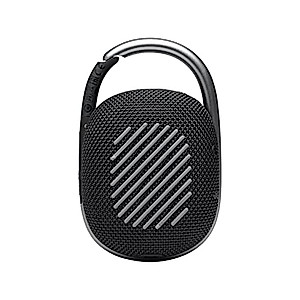 JBL Clip 4 Waterproof Portable Bluetooth Speaker Bundle with Megen Protective Hardshell Case (Black)
