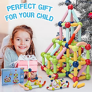 GEPER Magnetic Building Blocks for Kids - Educational Toys for Toddlers and Preschoolers Ages 3 to 8 - Montessori Toys Gifts for Boys and Girls