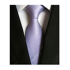 Ctskyte Men's Summer Pattern Ties in French Lavender Business Wedding Party Suit Necktie